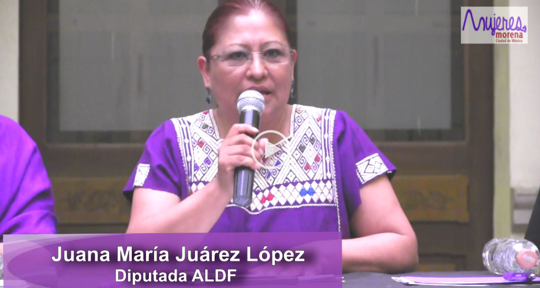 Diputada local Juana María Juárez López en la presentación de la ...